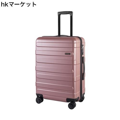 [VIVICITY] スーツケース キャリーバッグ キャリーケース 機内持込可 大容量 大型軽量 8輪 静音 TSAロック搭載 (ローズゴールド Sサイズ)