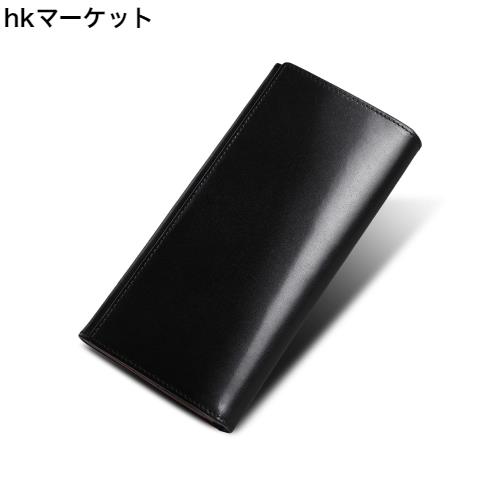 [ファブリツィオ] 財布 メンズ レディース 長財布 2つ折り マチ付き 小銭入れ 薄い 大容量 カード21枚 使いやすい イタリアン レザー 一