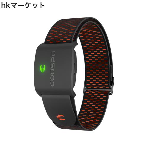 COOSPO HW9 心拍計 アームバンド 光学式 心拍センサー ANT+＆Bluetooth5.0 ハートレートセンサー 心拍数測定 心拍ゾーンライト IP67防水