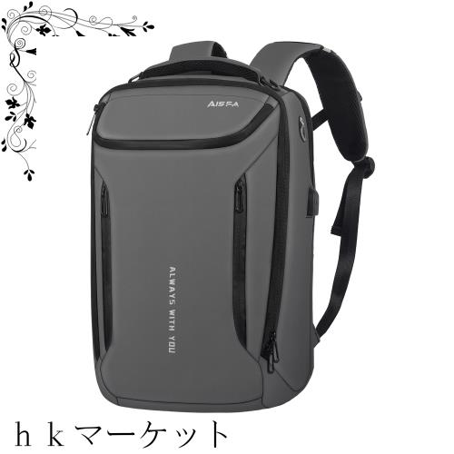 [AISFA] リュック メンズ リュックサック バックパック 17インチ PCビジネスリュック 大容量 防災 bag USB充電機能付き 30L 旅行 学生 バ
