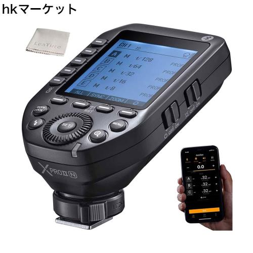 【技適マーク付】 Godox XProII-N 送信機 Nikon 用, TTL オートフラッシュ 1/8000s HSS 2.4G ワイヤレスフラッシュトリガー, 大型 LCDス