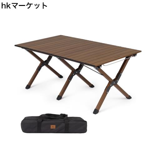 Naturehike公式ショップ アウトドアテーブル ロールトップ アルミ 耐荷重50kg 安定 ローテーブル 組み立て簡単 吊り下げ可能 軽量 コンパ