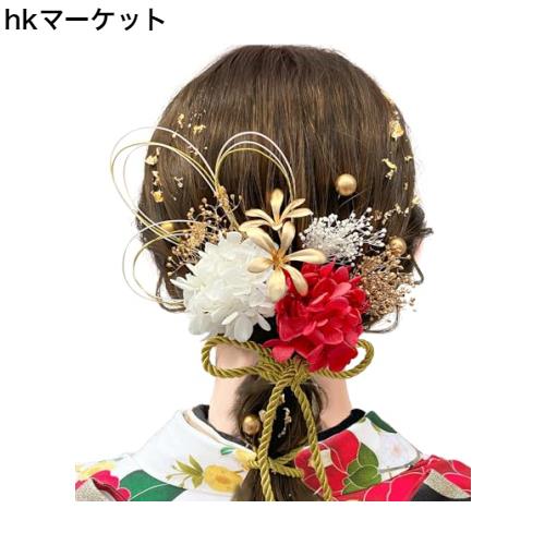 [JZOON] 成人式 髪飾り【9色展開】 七五三 造花 ドライフラワー 水引き 小花モチーフ 和装 金箔 ゴールド ヘッドドレス ヘアアクセサリーの通販はau PAY マーケット - hk ...
