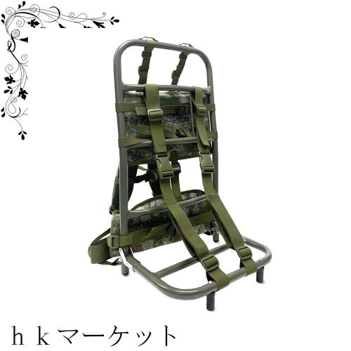 [PAKESI] キャリー 背負子 登山用 アルミ合金 ポータブル 折りたたみ式 耐荷重60KG 頑丈 バックパック外枠 釣り/キャンプ/アウトドア 迷
