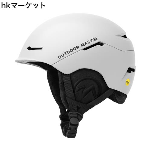 OUTDOORMASTER スキー ヘルメット MIPS スノーボード ヘルメット バイザー付き スノーヘルメット 通気スイッチ 全方位調整アジャスター