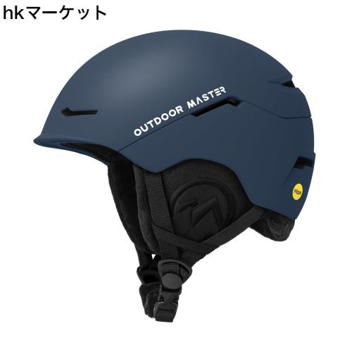 OUTDOORMASTER スキー ヘルメット MIPS スノーボード ヘルメット バイザー付き スノーヘルメット 通気スイッチ 全方位調整アジャスター