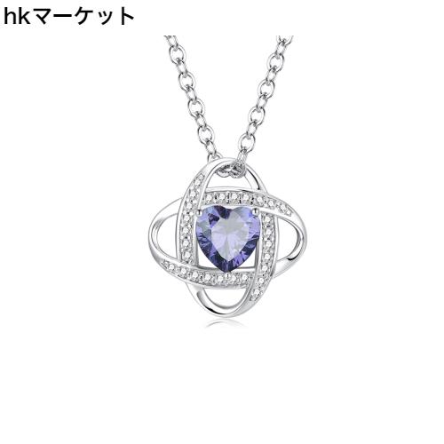 [AGVANA] ネックレス レディース タンザナイト 12月 誕生石 シルバー S925 プラチナメッキ 女性 ジュエリー クリスマス 誕生日 プレゼン