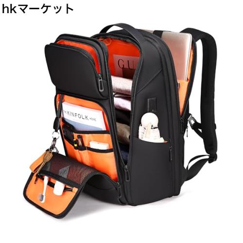 [FENRUIEN] リュック メンズ ビジネスリュック リュックサック 大容量 PCリュック 防水 17インチ ビジネスバッグ マチ拡張 USB充電ポート