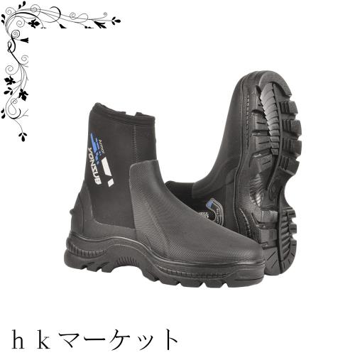 [MORGEN SKY] ウェーディングシューズ 磯靴 5mm フィッシング ブーツ ダイビング マリンシューズ 保温防寒 防水 厚底 滑り止め 水陸両用