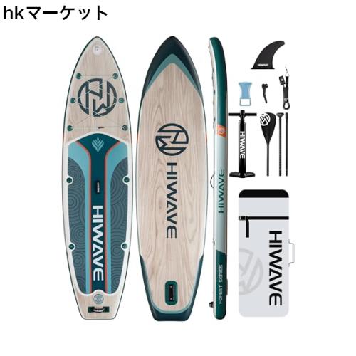 Hiwave 11’*34’*6’空気入りパドル大型パドル超ワイドSupボードは、2人で使用でき、さまざまな技能レベルに適した大人の万能ボードです