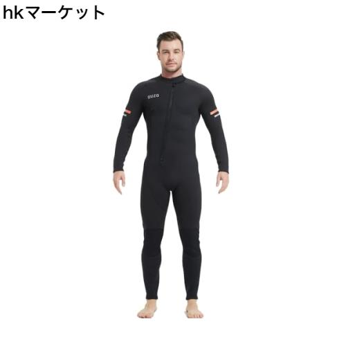 MORGEN SKY ウェットスーツ メンズ フルスーツ 前ファスナー 3mm ワンピース サーフィン スピアフィッシング 魚突き CK3008 (L)