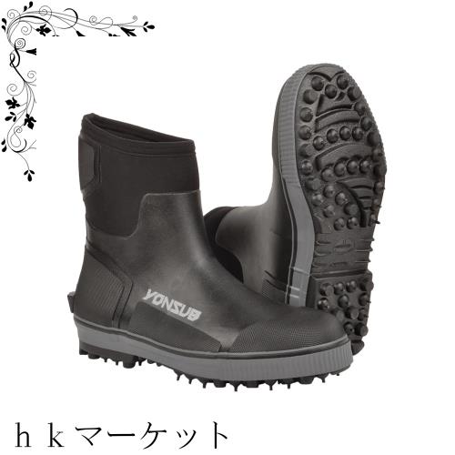 [MORGEN SKY] ウェーディングシューズ フィッシング シューズ スパイクピン フィッシングブーツ マリンブーツ ハイカット 防水 滑り止め