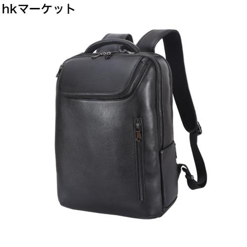 [Masa Kawa] 雅革 リュック メンズ 本革 ビジネスリュック レザー 大容量 リュックサック 15.6インチ PCバックバック YKKファスナー 防水