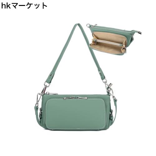 [MFFOR] ショルダーバッグ 本革 レディース 2way お財布ポシェット スマホショルダー 斜めがけ 手持ち 軽量 大容量 柔らかい 高見え 多機