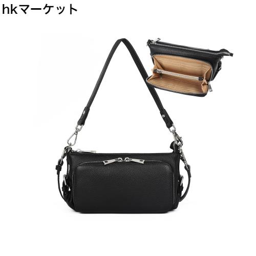 [MFFOR] ショルダーバッグ 本革 レディース 2way お財布ポシェット スマホショルダー 斜めがけ 手持ち 軽量 大容量 柔らかい 高見え 多機