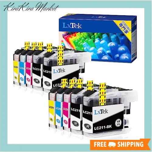LxTek LC211-4PK 互換インクカートリッジ ブラザー Brother 用 LC211 インク 4色セット*2+？2本(合計10本) 大容量/説明書付/残量表示/個の通販はau ...