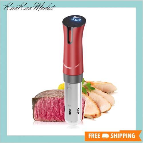 Beemyi 低温調理器 真空調理器 スロークッカー 24時間 予約機能付き 低温調理器具 タッチパネル 1000Wハイパワー 水温精確制御 ...