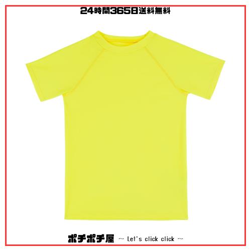 [TIZAX] ラッシュガード キッズ 子供 学校 Tシャツ 半袖 水着 UVカット 水陸 両用 男の子 女の子 プールグッズ UPF50 ...