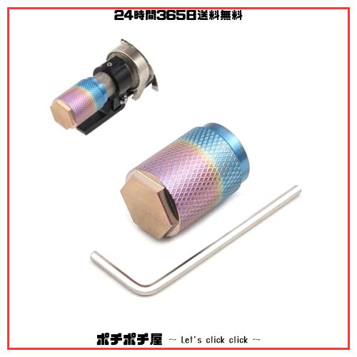 NEOROSS(ネオロス) 火力調整ツマミ 火力調整ノブ SOTO ST-310 ST-340対応 つまみ スイッチ チタン合金製 焼き色付き ...