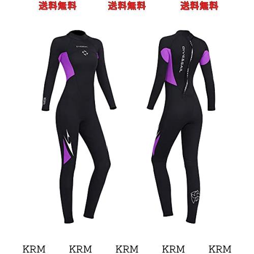 Owntop ウェットスーツ フルスーツ レディース 3mm ストレッチ ネオプレン素材 日焼け止め UVカット 保温 ワンピース ダイビング サーフ