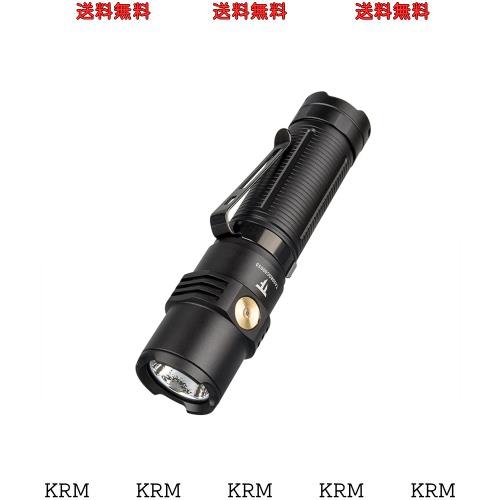Trustfire EDC懐中電灯 強力 小型 led 軽量 磁気充電 フラッシュライト 軍用 最強 大容量 3300ルーメン 超強遠射ライト362M、IP68防塵・