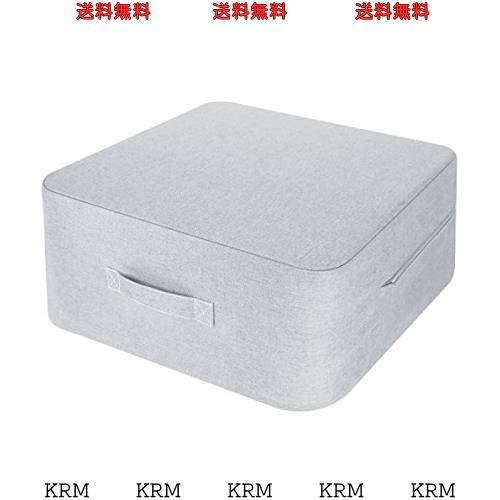 Homwarm トランポリン 室内 大人用 静音 エクササイズ 家庭用 省スペース 外カバー取り外し 洗濯可能 (50x50x20cm, グレー)