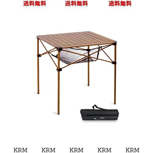 アウトドア テーブル 性 キャンプ 折りたたみテーブル 耐荷重80kg ロールテーブル コンパクト キャンプ用品 机 アルミ 製 軽量 耐熱 防酸