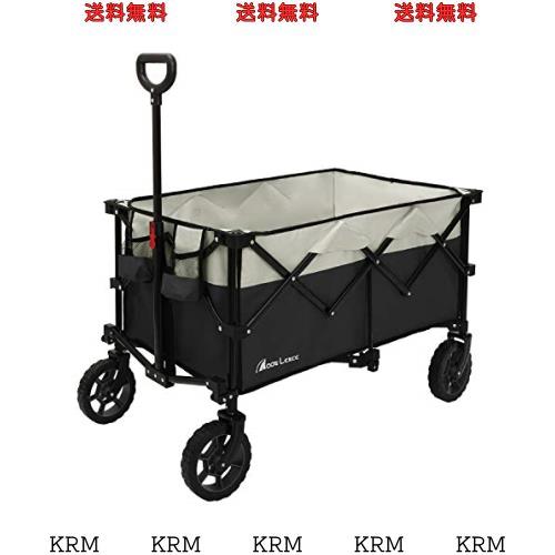 MOON LENCE キャリーワゴン 折りたたみキャリーカート 大容量156L アウトドア キャンプ レジャー BBQ 運動会 コンパクト 耐荷重100kg ブ