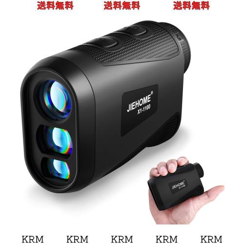 JIE ゴルフ距離計 ゴルフレーザー距離計 1000m/1093yd対応 ミニ超軽量距離計 0.05s高速読取り 高低差測定 スロープモード ピンロック