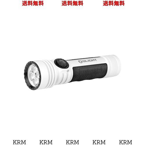 OLIGHT(オーライト) Seeker 4 Pro ledライト 懐中電灯 フラッシュライト 4600ルーメン MCC＆Type-C充電式 ホルスター付き アウトドア 防