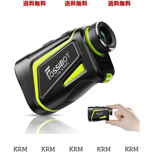 FOSSiBOT C1000 ゴルフレーザー距離計 LCD黒表示 最速0.06S測定 光学6.5倍望遠 高透過レンズ 1000m/1093yd対応 マグネット付 ゴルフ距離