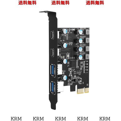 Farboko 4ポートPCI-E USB 3.0拡張カード（2 USB Type-Aおよび2 USB Type-Cポート）、デスクトップPCカード用内部コンバータPCI Expressの通販 ...