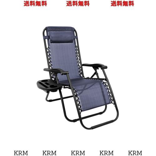 CampWild アウトドアチェア リクライニングチェア 折りたたみ アウトドアチェア オットマン付き 無段階 角度調節 軽量 耐荷重123kg 組立