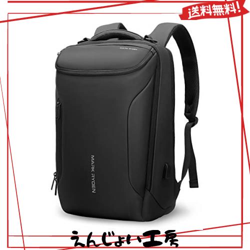 [マークライデン] バックパック 防水ビジネスリュック メンズ用 30L大容量 盗難防止ラップトップバッグ17インチパソコン対応 黒