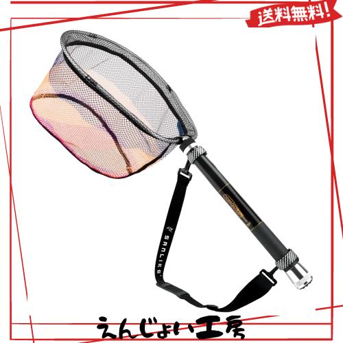 SANLIKE ランディングネット伸縮 小継玉の柄 軽量 携帯便利 玉網 折り畳める タモ網 コンパクト淡水海水適用 3.6M