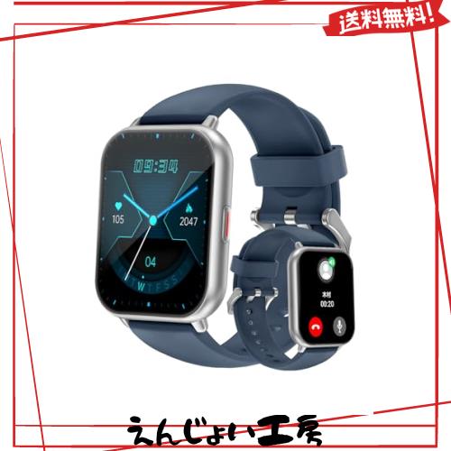 RUIMEN スマートウォッチ 通話機能付き レディース Smart Watch iPhone アンドロイド対応 女性生理周期管理 歩数計 腕時計 着信通知 睡眠