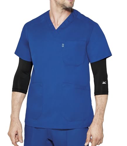 [ミズノ] スクラブ 男女兼用 冷感 涼しい クールマックス 【ストレッチ/吸汗速乾/制電/消臭】 MZ0120 ブルー Sの通販はau PAY マーケット - ks-shop2 | au ...