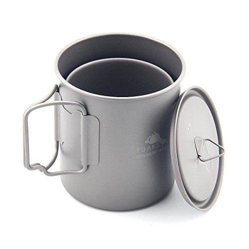 TOAKS超軽量チタンカップポータブルチタンウォーターマグ（750mlと450mlセット）