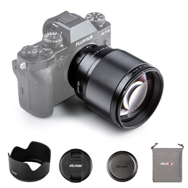 VILTROX 単焦点レンズ 中望遠レンズ XF-85mm F1.8 STM 二代目 瞳AF 富士フイルムXマウント用交換レンズ 手ぶれ補正対応 ポートレート X-T