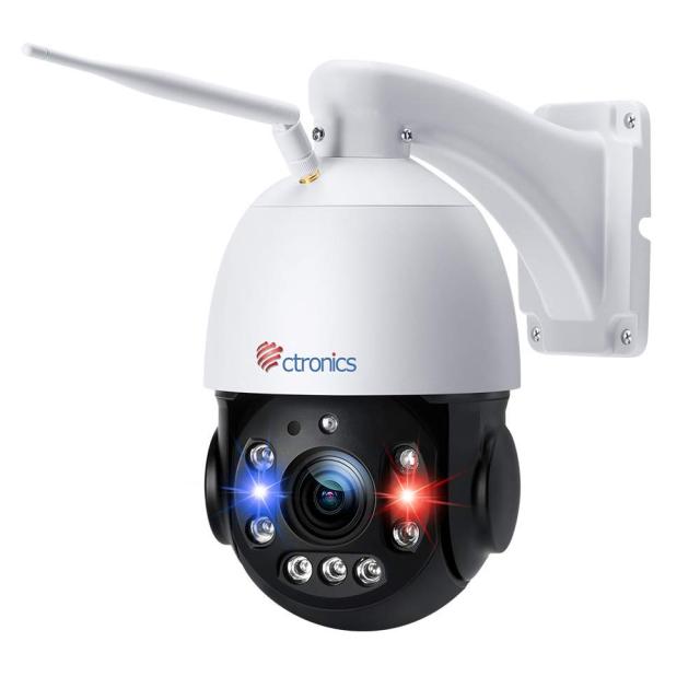 Ctronics 防犯カメラ 屋外 30倍光学ズーム 5MP 150メートルまでハッキリ 24時間録画 投光威嚇 Onvif/NVR/FTP/NAS プリセット自動追尾 パ