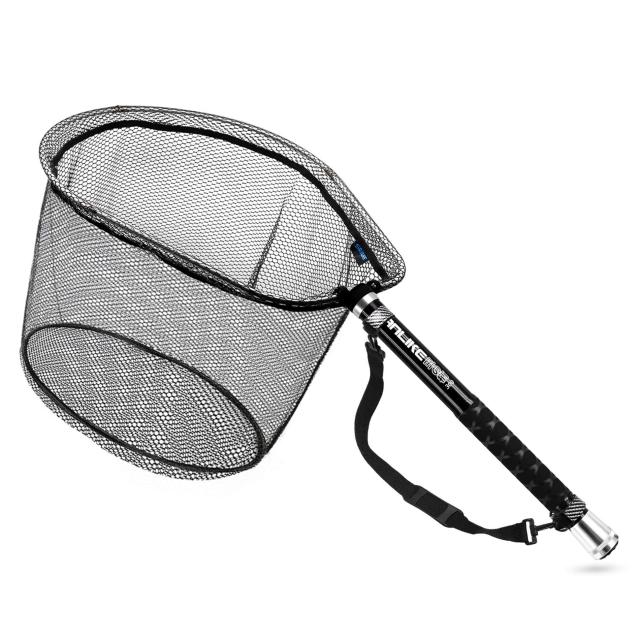 サンライク(SANLIKE) タモ網 たもあみ 伸縮 3m/5m/6m カーボン製 ランディングネット 玉網 たも網 9段階 オーバル型 40cm網の深さ 釣りネ