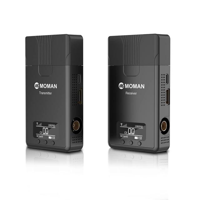 無線映像伝送システム, Moman Matrix 600s ワイヤレスhdmi送受信機セット 屋外利用可能 一眼レフ、ミラーレス、ビデオカメラ対応 APPでモ