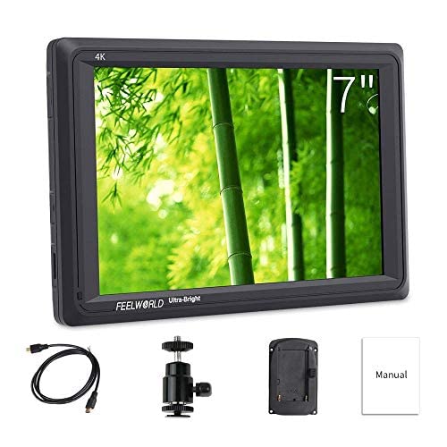 FEELWORLD FW279 7インチ カメラ モニター 2200nit 超高輝度 4K HDMI 入力/出力 1920x1200の解像度 内蔵スピーカー ビデオ モニター【日