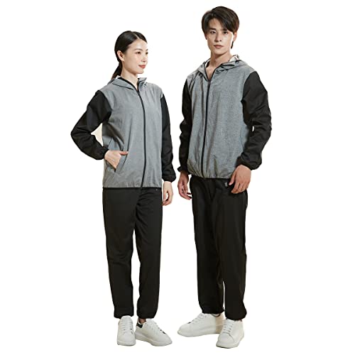 [ＰＡＦＨＬ] サウナスーツ メンズ レディース 大量発汗 洗濯可 上下セット ダイエット 減量用 ランニングウエア スポーツウェア 筋トレ