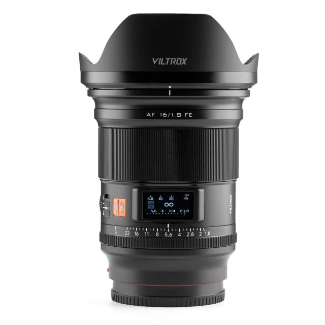 VILTROX AF 16mm F1.8 FE Sony E マウント 広角レンズ 液晶画面付き 超広角 単焦点レンズ ソニー フルサイズ対応 α7II α7III α7RIII