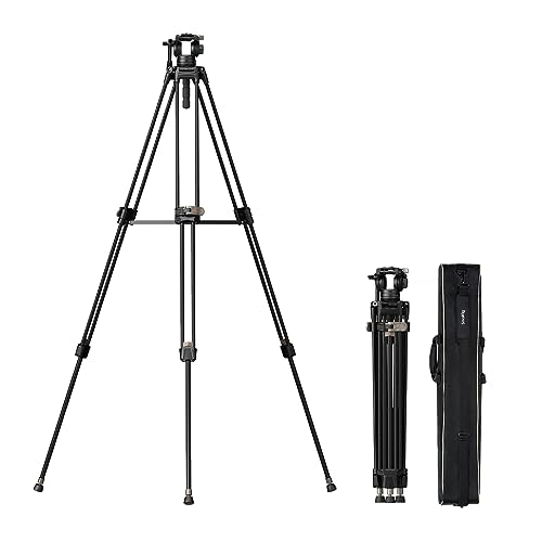 SmallRig アルミニウム合金三脚キットAD-80 【耐荷重8kg 高さ87~191cm】 ビデオ雲台 ビデオ撮影 カメラ用三脚 4163