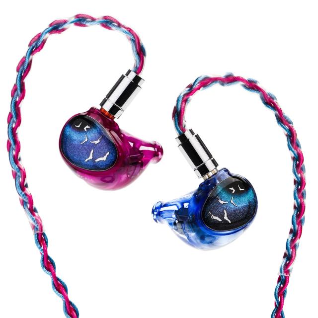 HiFiGo Kinera Celest PhoenixCall 1 DD+2BA+2 6mm マイクロプレーナードライバーインイヤーモニター、 5 ハイブリッドドライバー インイ