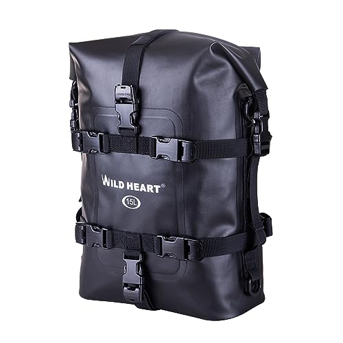 WILD HEART 防水バイク乾燥バッグ 衝突防止レバーバッグ バイクバッグ バイクのスーツケース リアシート リアマッドガードポケット オフ