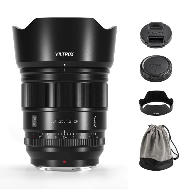 VILTROX AF 27mm F1.2 XF Pro 単焦点中望遠レンズ Fujifilm Xマウント用交換レンズ オートフォーカス 小型軽量 瞳AF 超大口径焦点レンズ