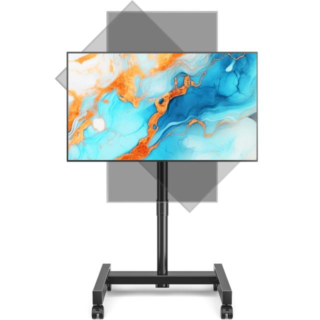 Rfiver テレビスタンド tvスタンド モニタースタンド 13〜43インチ対応 90°回転 上下傾き-2°〜＋20° 高さ調節 壁寄せテレビスタンド